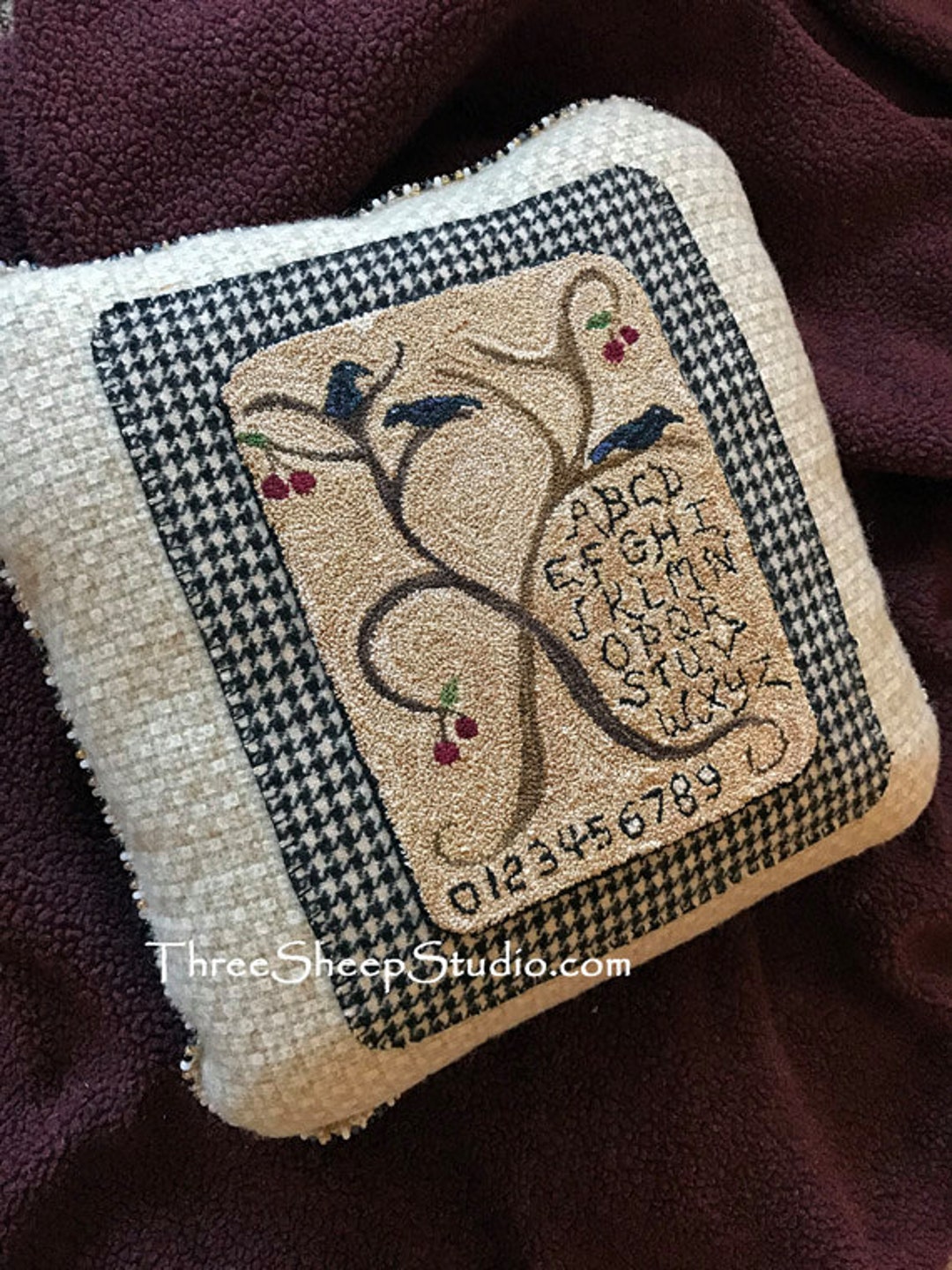 Cherry Tree Sampler - Punch Needle Pattern - #PN514 - Needlepunch ...