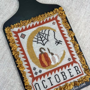 PDF - October Moon - Cross Stitch Pattern - CS58 - Counted Cross Stitch ...