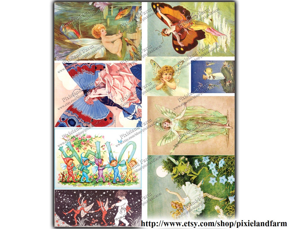 Fairy Clip Art Vintage Printable Digital Download - Etsy