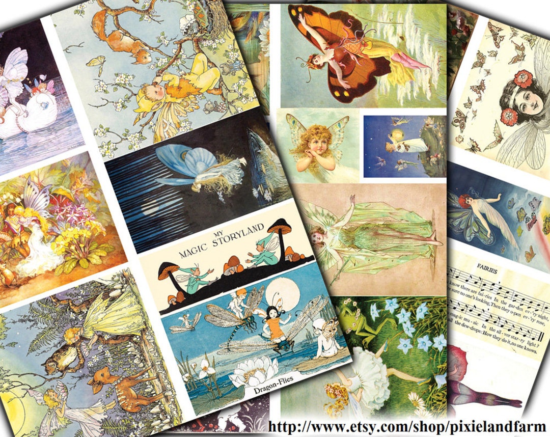 Fairy Clip Art Vintage Printable Digital Download - Etsy