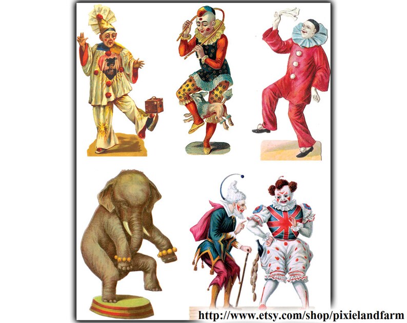 Vintage Circus Clip Art Printable Digital Download - Etsy Canada