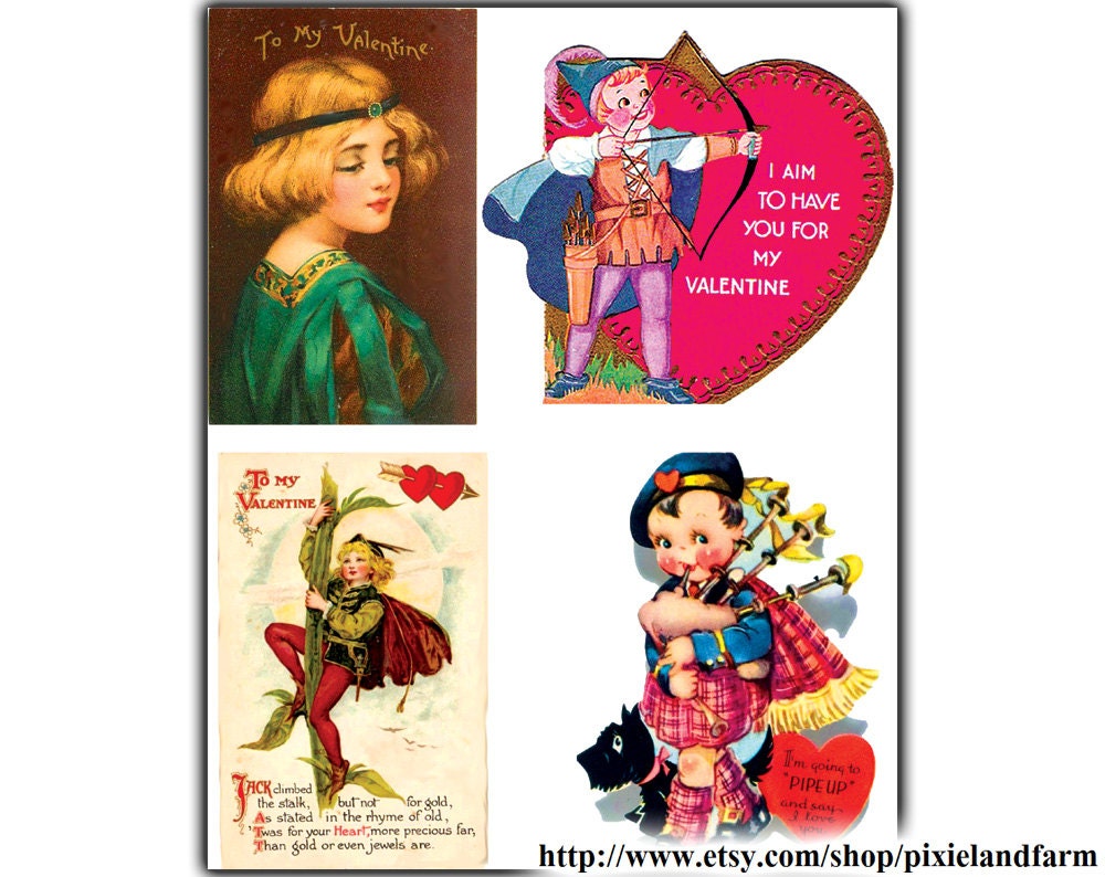 Medieval Valentine Vintage Printable Digital Download - Etsy
