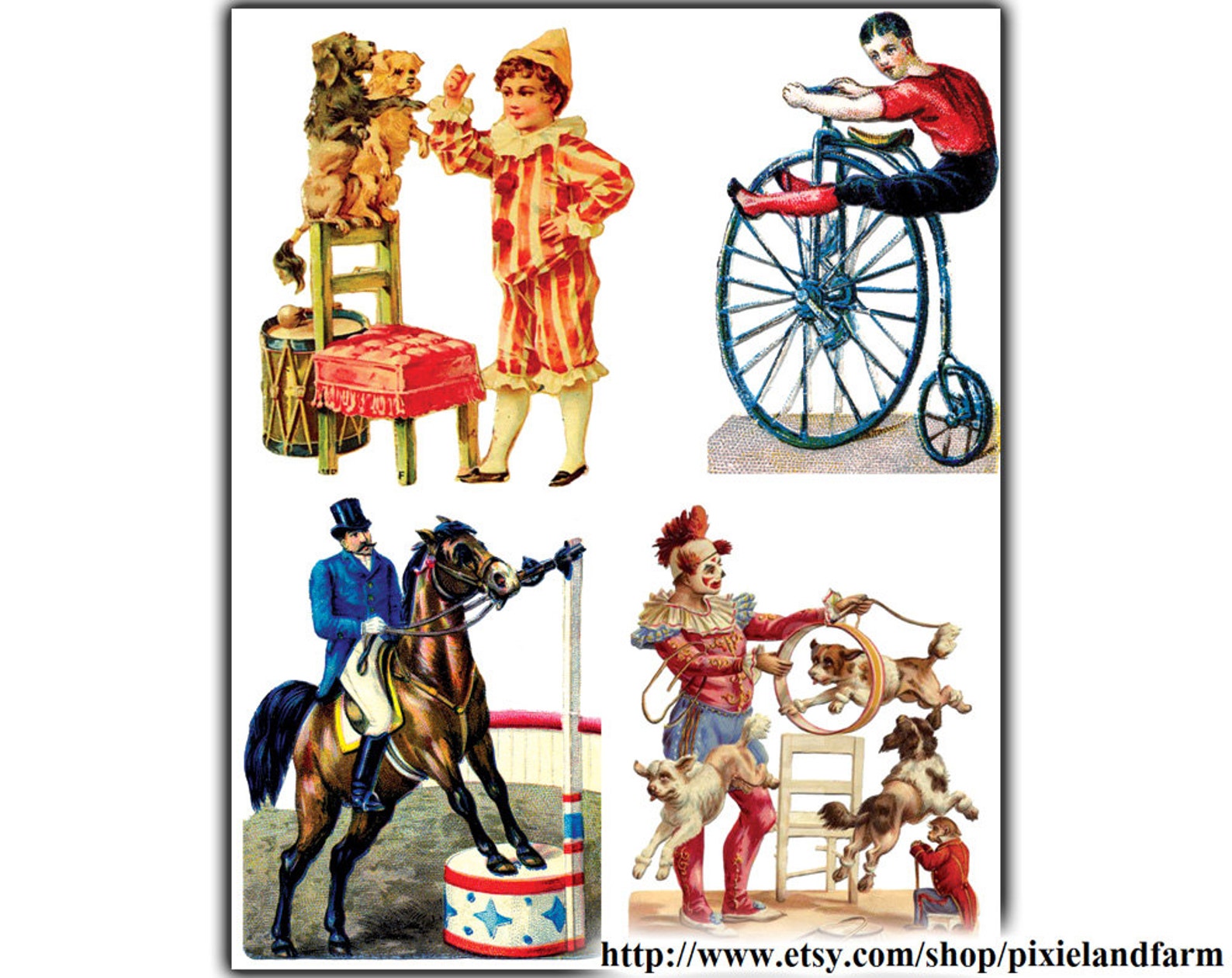Vintage Circus Clip Art Printable Digital Download - Etsy Canada
