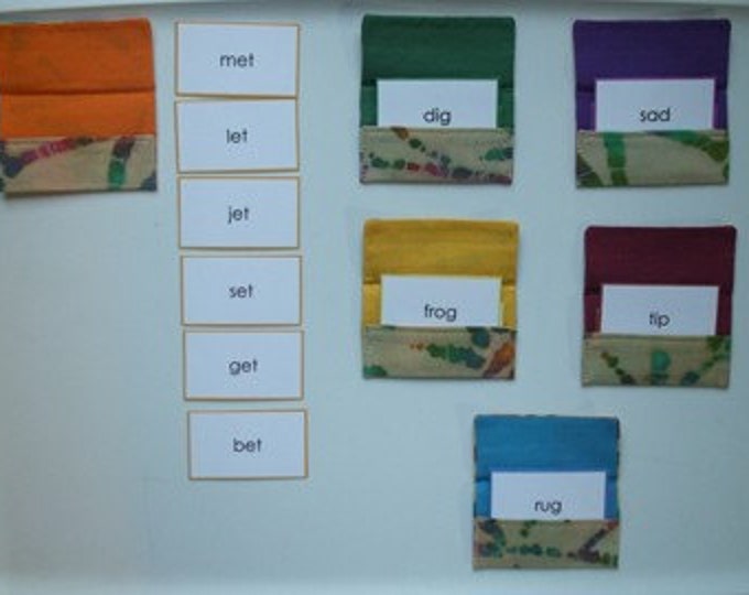 Montessori Phonetic Rhyming Words Cards - Etsy