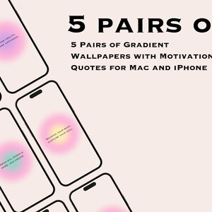 5 Pairs of Gradient Wallpapers With Motivational Quotes for Mac and ...