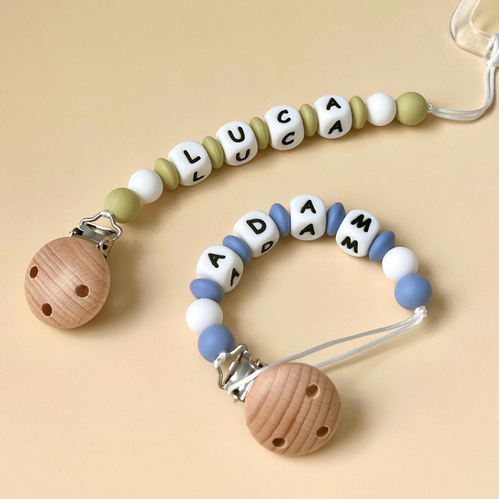 Personalized Pacifier Clips, Baby Shower Gift, Custom Soother Clip ...