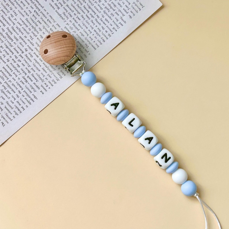 Personalized Pacifier Clips, Baby Shower Gift, Custom Soother Clip ...