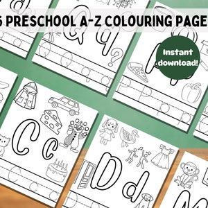 26 A-Z Colouring Pages | Alphabet Colouring Pages | Preschool Colouring ...