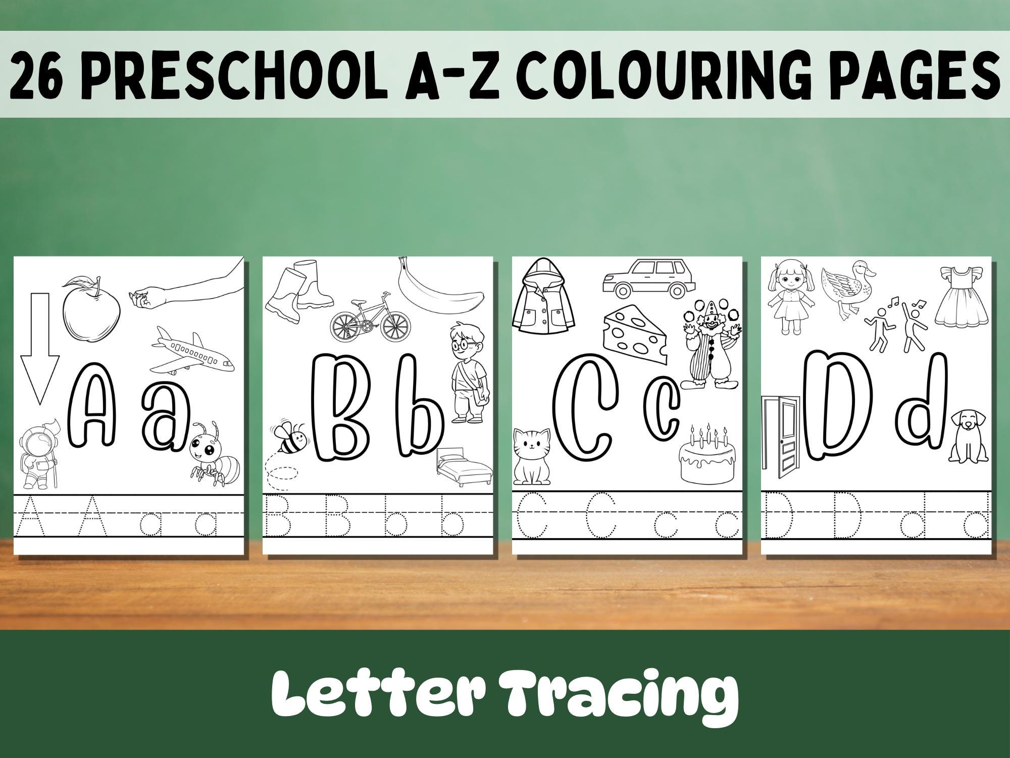 26 A-Z Colouring Pages | Alphabet Colouring Pages | Preschool Colouring ...