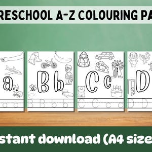 26 A-Z Colouring Pages | Alphabet Colouring Pages | Preschool Colouring ...