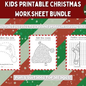 38 Printable Christmas Activities Bundle | Fun Printable Puzzles ...