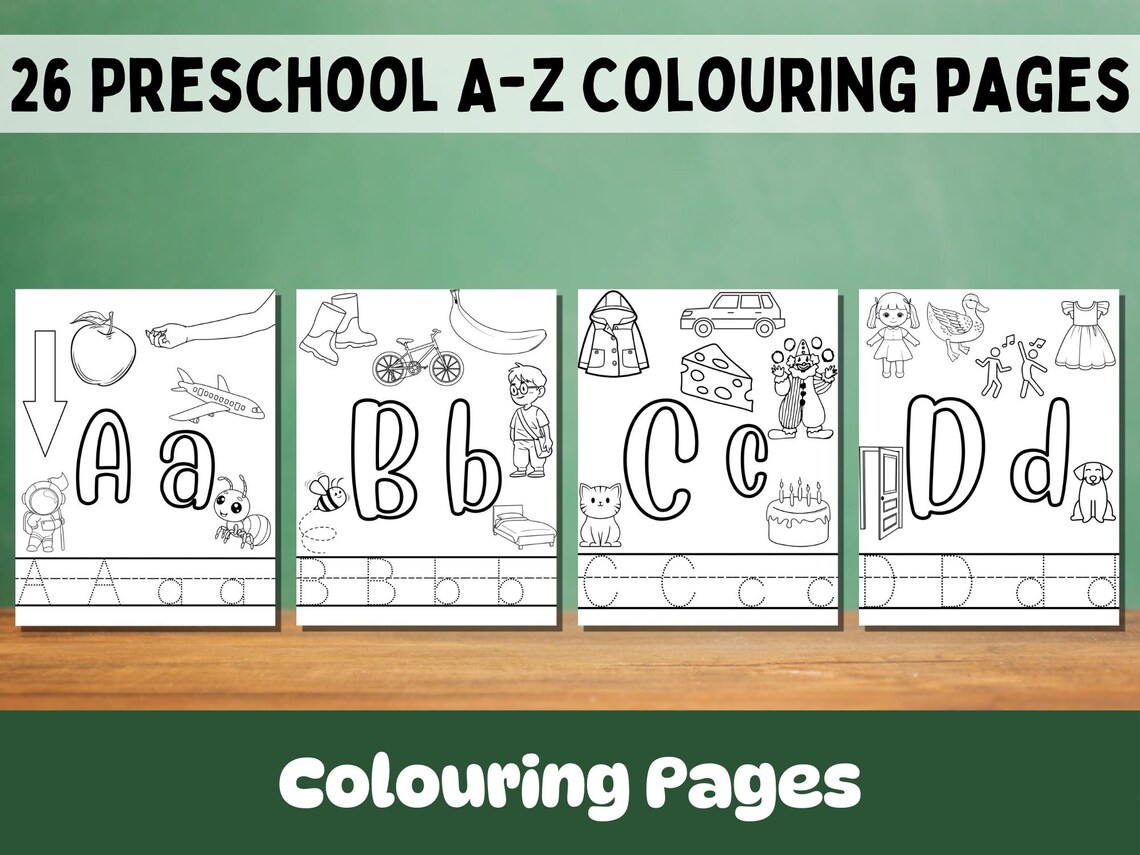26 A-Z Colouring Pages | Alphabet Colouring Pages | Preschool Colouring ...