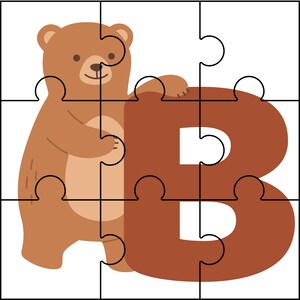 Alphabet Puzzle Set - 26 Letter Sound Recognition Puzzles - Digital ...