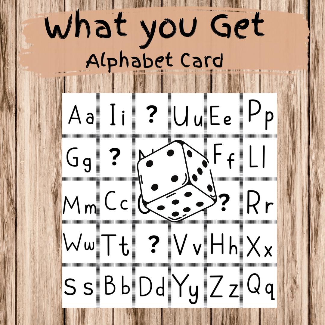 Alphabet Bingo Educational Game for Kids | Printable Learning Activity ...