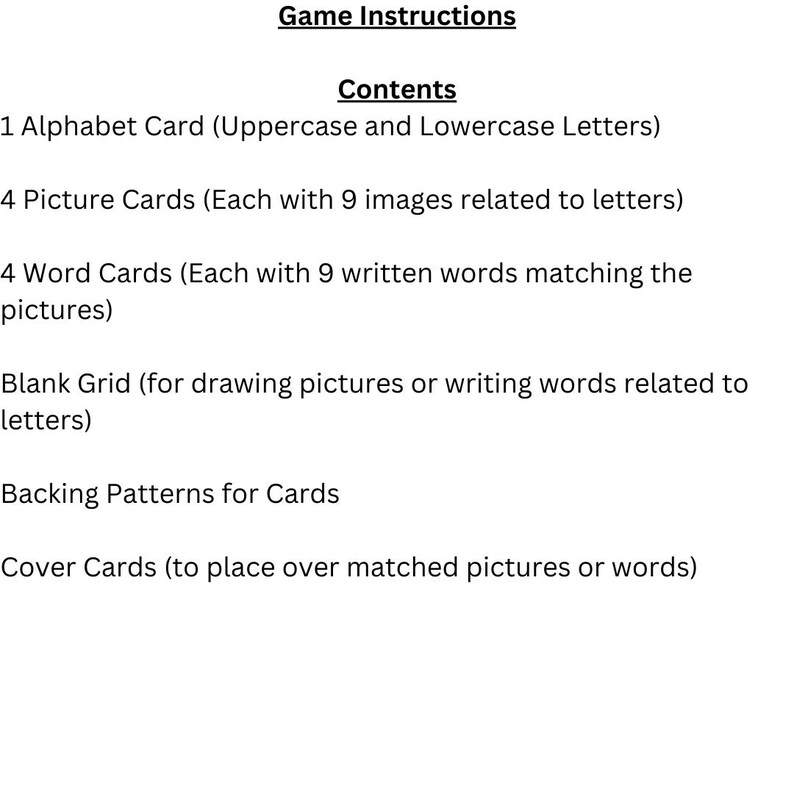 Alphabet Bingo Educational Game for Kids | Printable Learning Activity ...