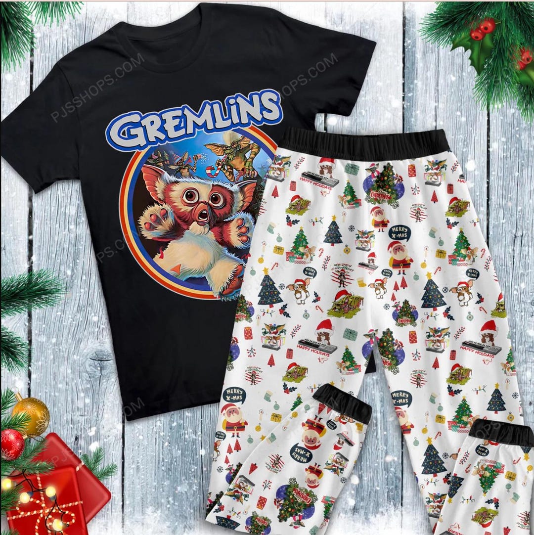 Gremlins Holiday Pajamas Set, Gremlins Personalized Family Pajamas ...