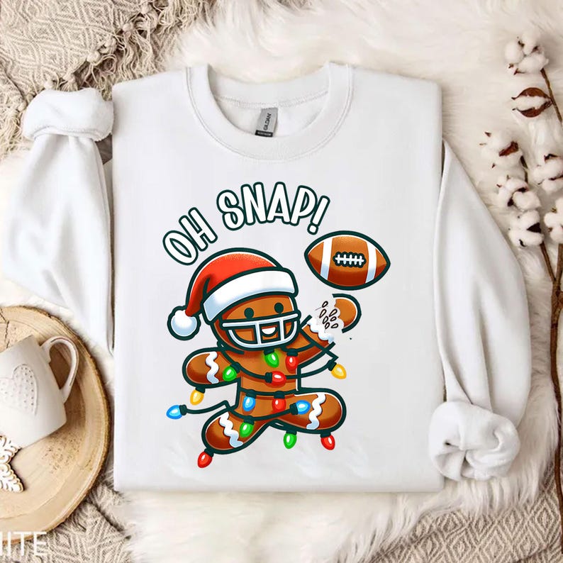 Oh Snap Gingerbread Man Christmas PNG Funny Holiday T-shirt Png & Gift ...