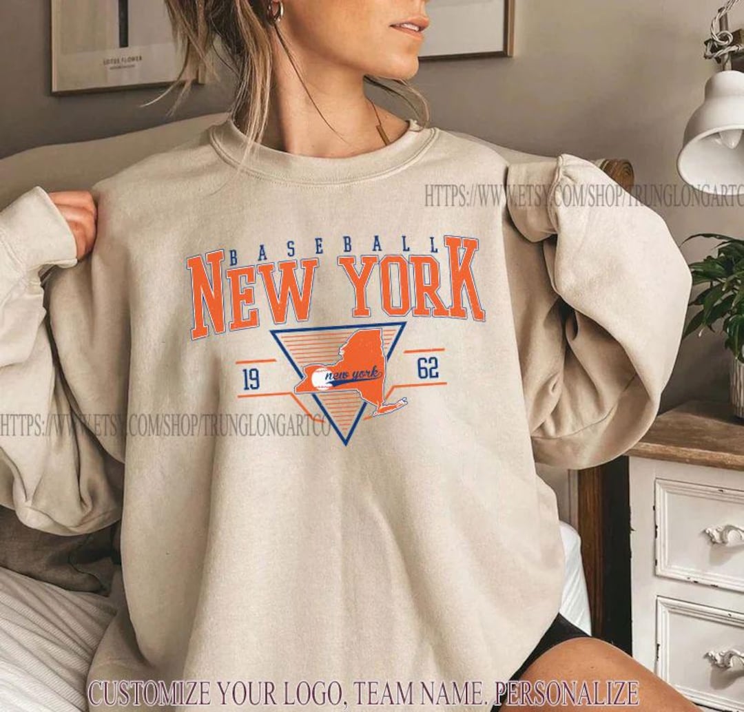 Vintage New York Met Crewneck Sweatshirt / T-shirt, Mets EST 1962 ...