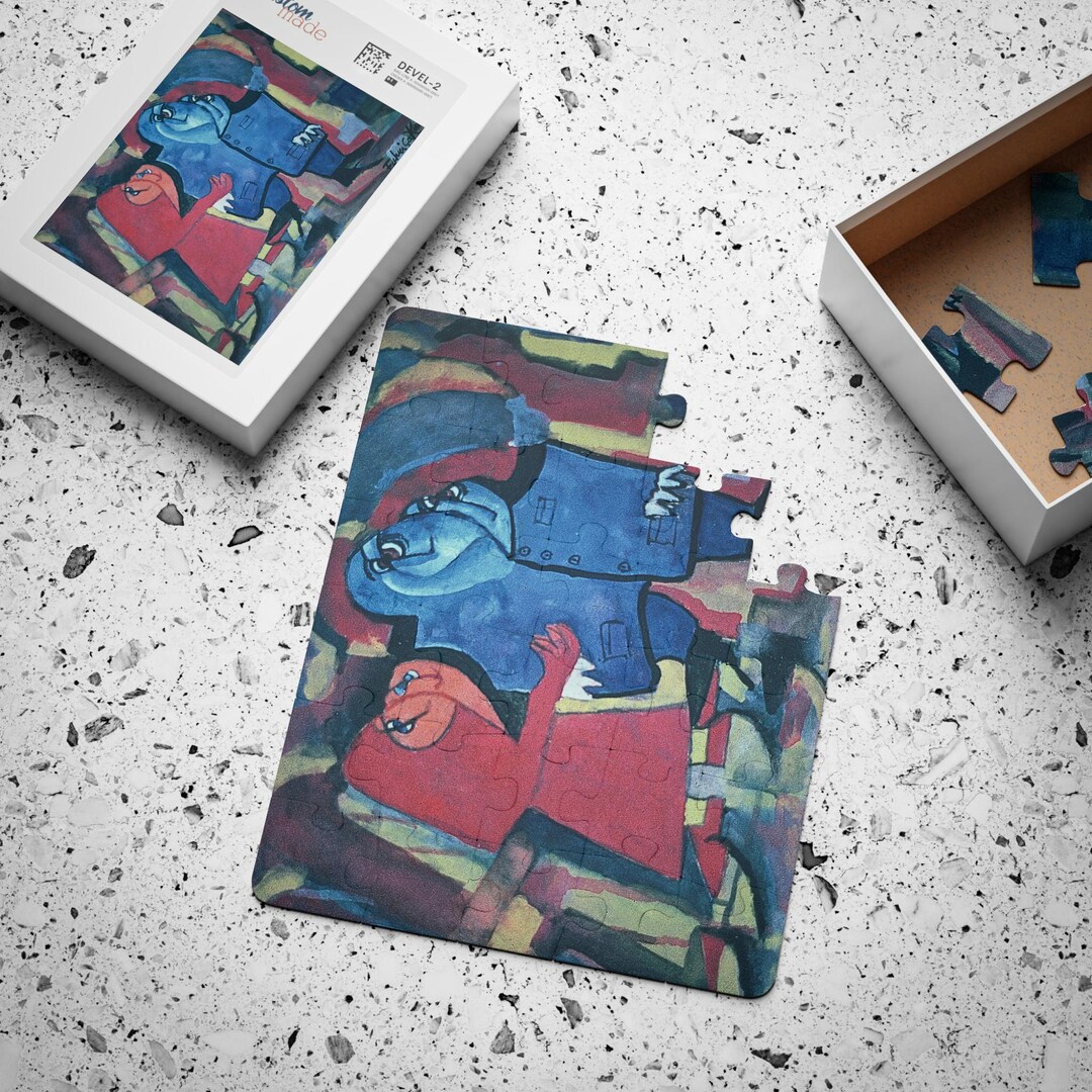 30 Piece Kids Puzzle | Abstract Art Jigsaw for Creative Play, Training ...
