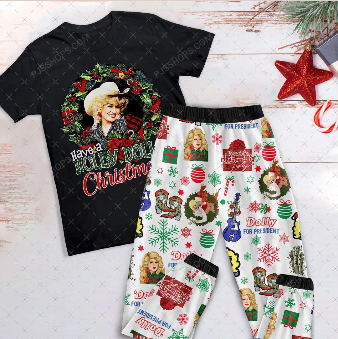Dolly Parton Pajamas Set, Holly Dolly Personalized Family Pajamas ...
