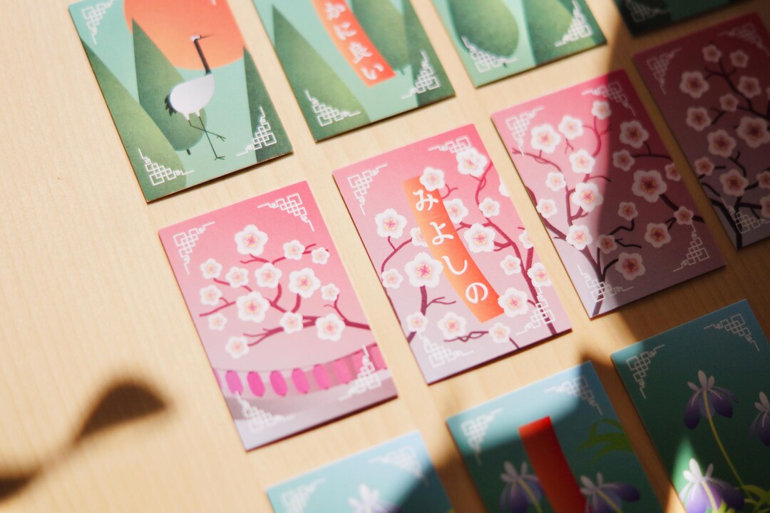 Hanafuda Card Game Japanese Playing Cards With a Modern Look for Koi ...