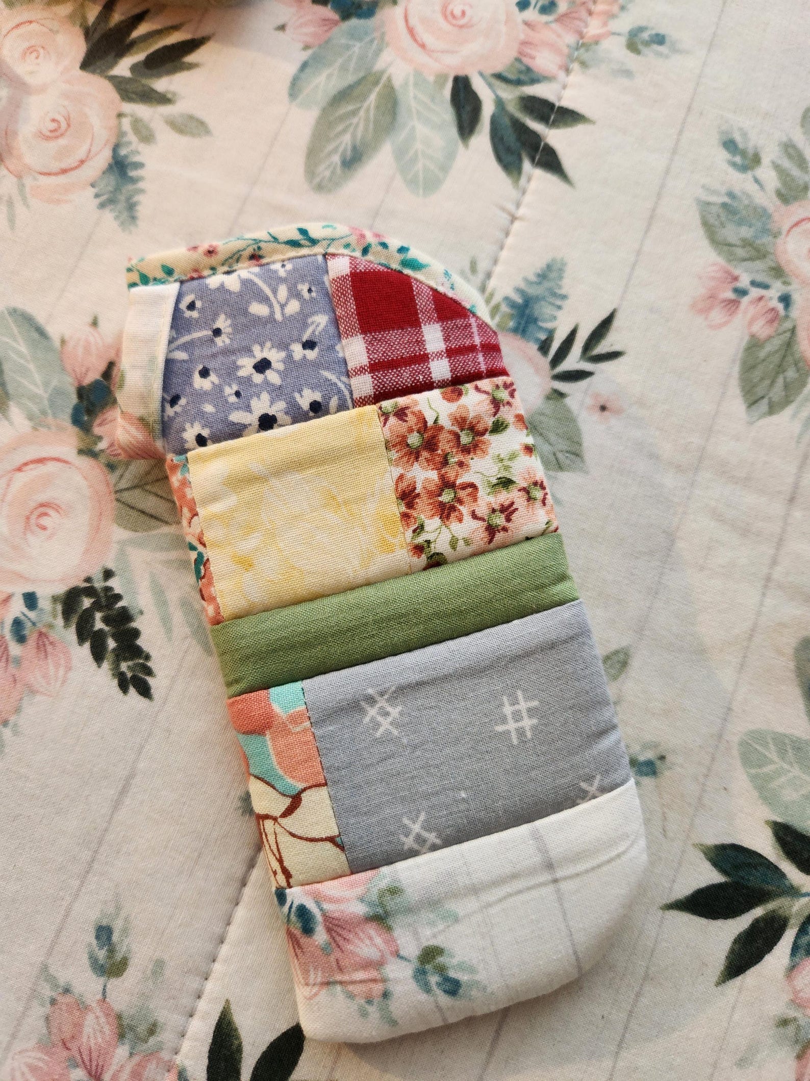 Unique Handmade Patchwork Glasses Case | Upcycled Fabric | Sturdy Foam ...