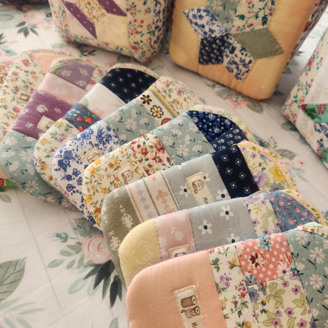 Unique Handmade Patchwork Glasses Case | Upcycled Fabric | Sturdy Foam ...