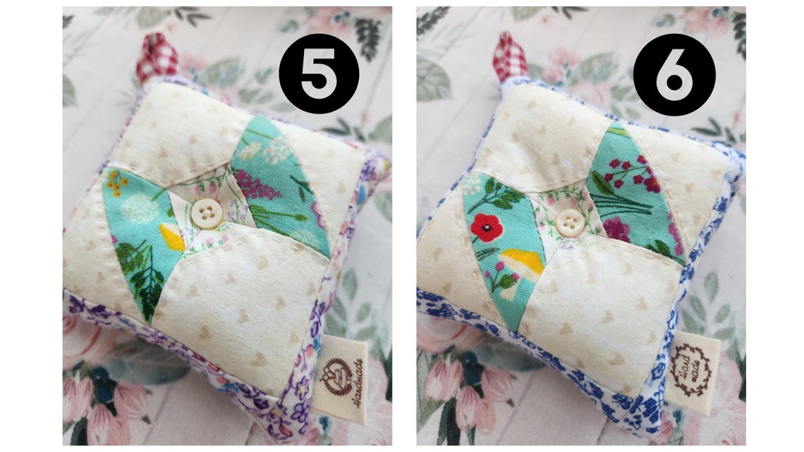 Handmade Hand Quilted Pincushion – Vintage Floral Sewing Accessory - Etsy