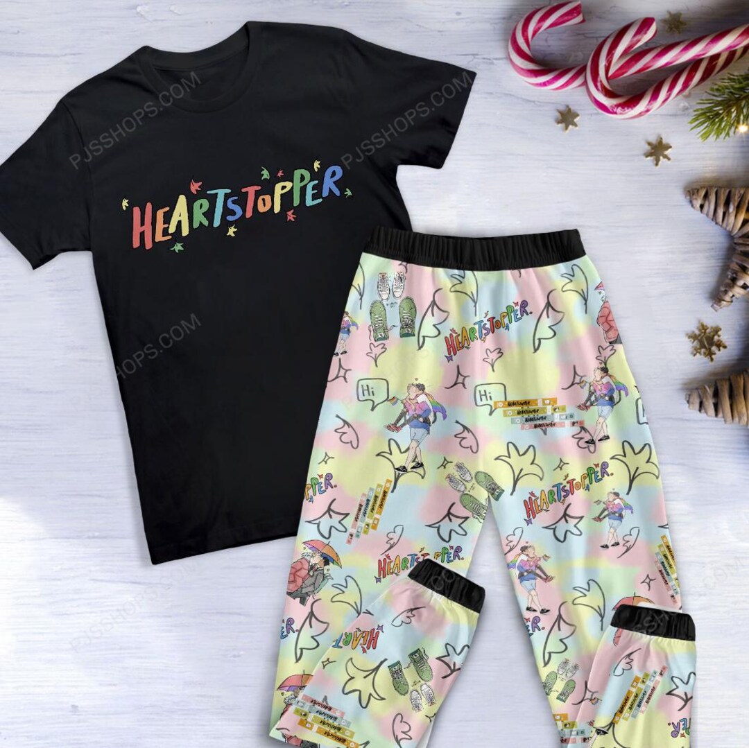 Heartstopper Pajamas Set, Personalized Family Pajamas, Family Christmas ...