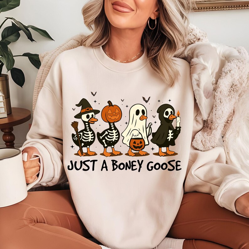 Halloween Goose Svg, Just A Boney Goose Skeleton Costume Svg, Trick or ...