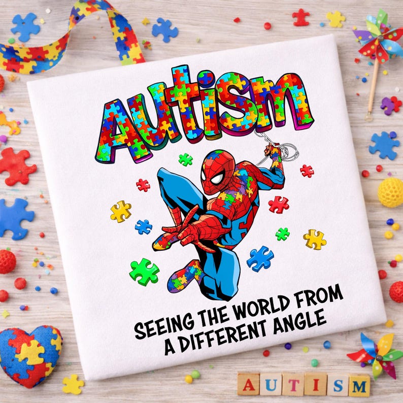 Spider Cartoon Autism Awareness Png: Autism Cartoon Png, Movie ...