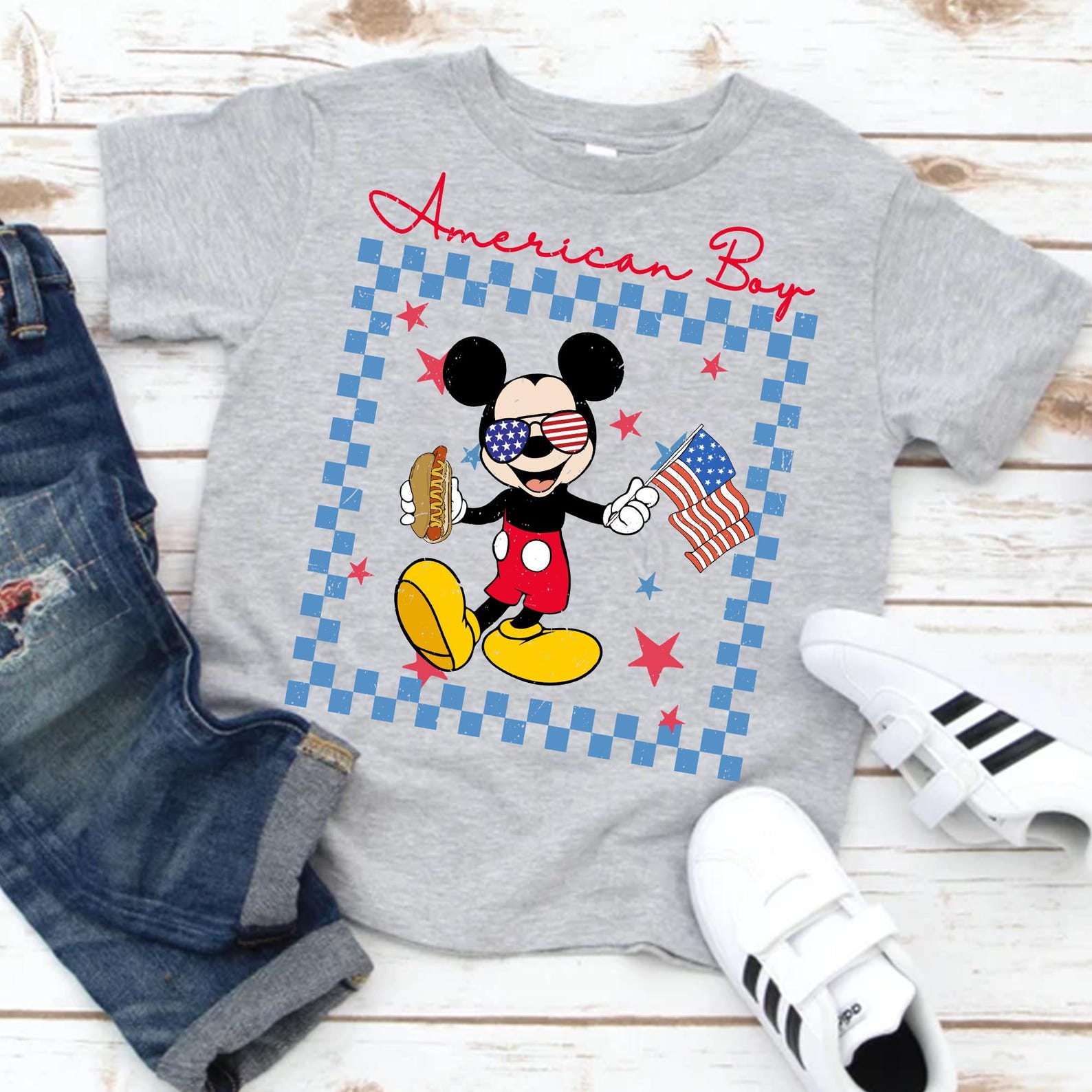 Personalized Patriotic Mouse PNG, 4th of July Boy Girl Clipart, Hotdog ...