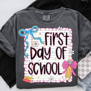 Coquette Back to School PNG, First Day of School Png, School Life Png ...