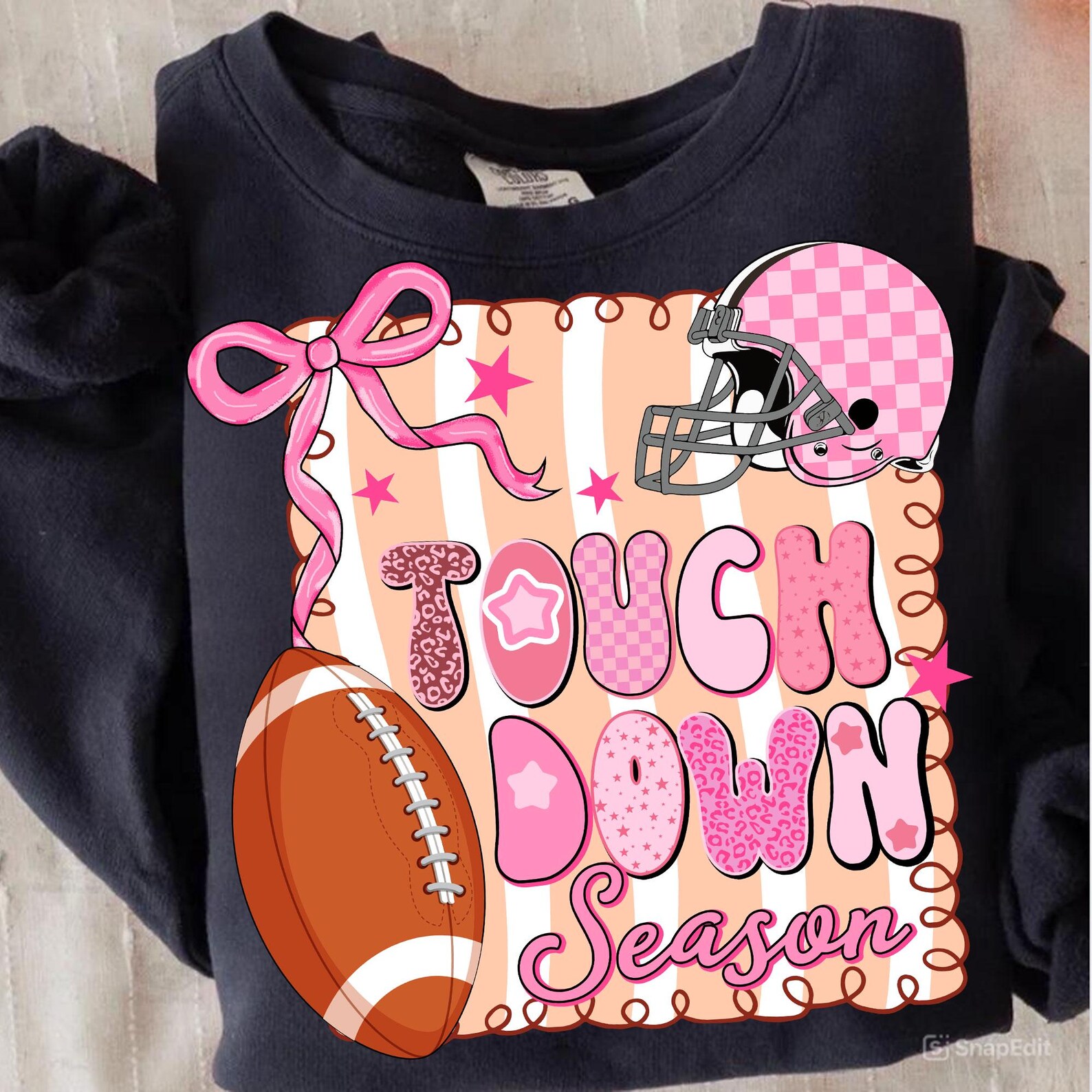 Touchdown Season Png, Pink Football Sublimation Design, Girly Game Day ...