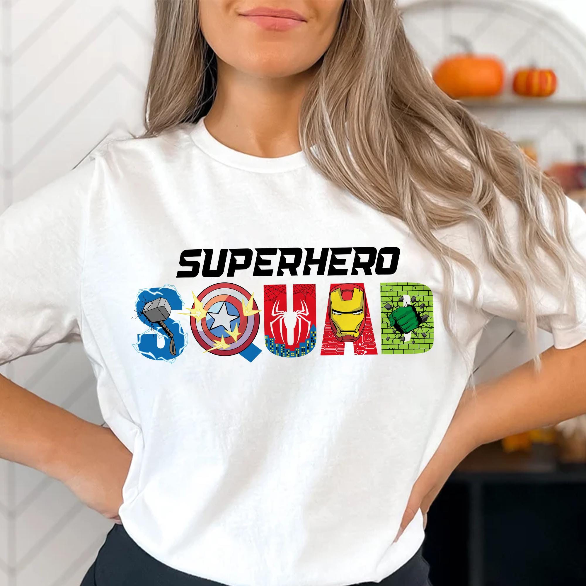 Superhero Squad SVG, Hero Squad Letter Svg, Comic Kids Shirt Svg, Boys ...