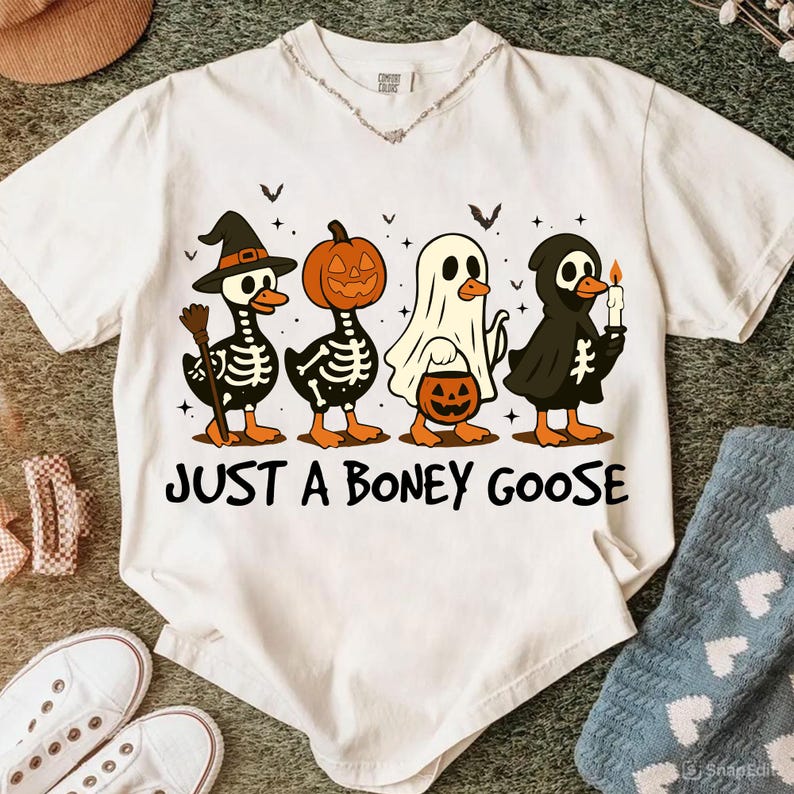 Halloween Goose Svg, Just A Boney Goose Skeleton Costume Svg, Trick or ...