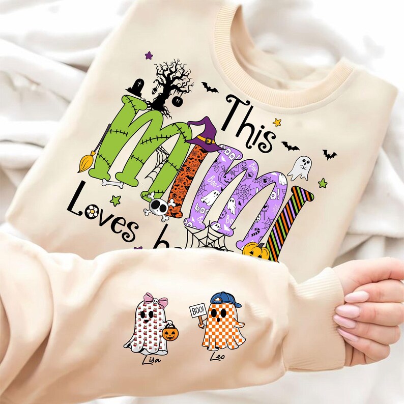 Mama Loves Boos PNG: Ghost Family Halloween Design (digital Download ...