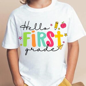 Hello Grade Svg Bundle, Pre-k Kindergarten First Second Third Fourth ...