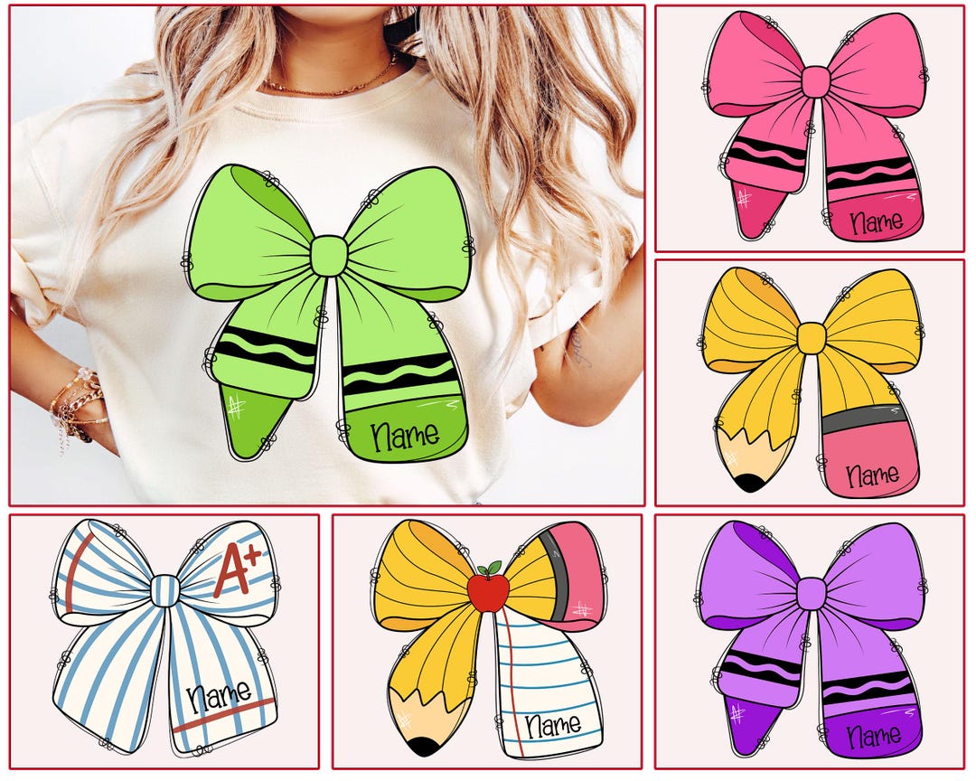 Cotteque Bow Pencil Png, Gifts for Teacher Png, Teacher Life Png ...