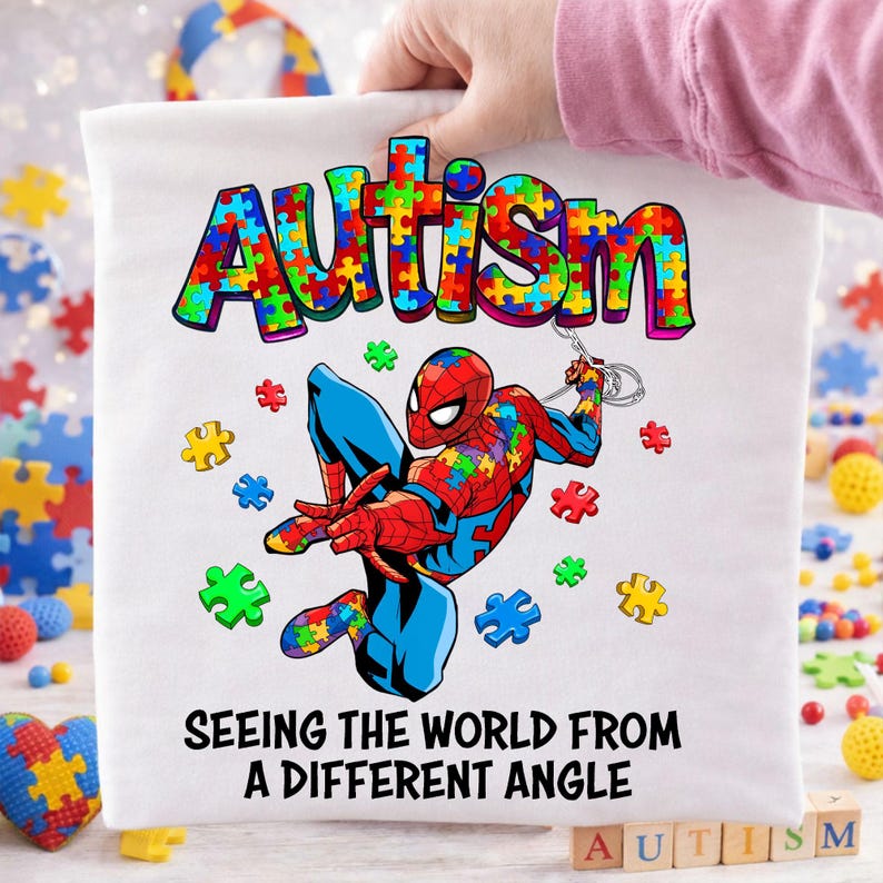 Spider Cartoon Autism Awareness Png: Autism Cartoon Png, Movie ...