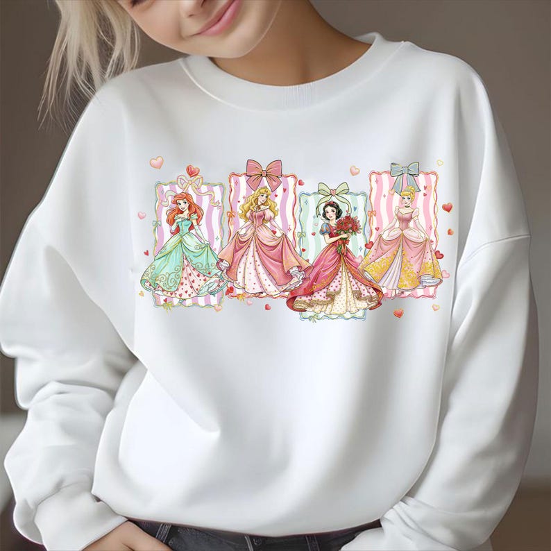 Preppy Princess Valentine PNG, Trendy Valentine Png, Valentine's Day ...