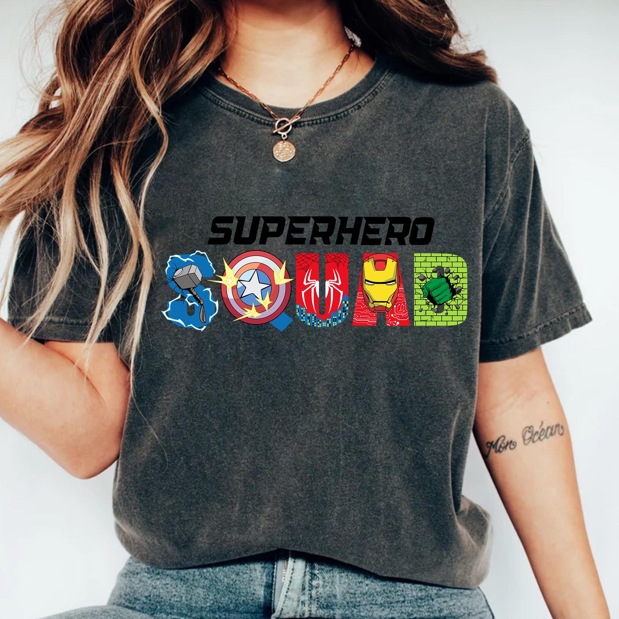 Superhero Squad SVG, Hero Squad Letter Svg, Comic Kids Shirt Svg, Boys ...