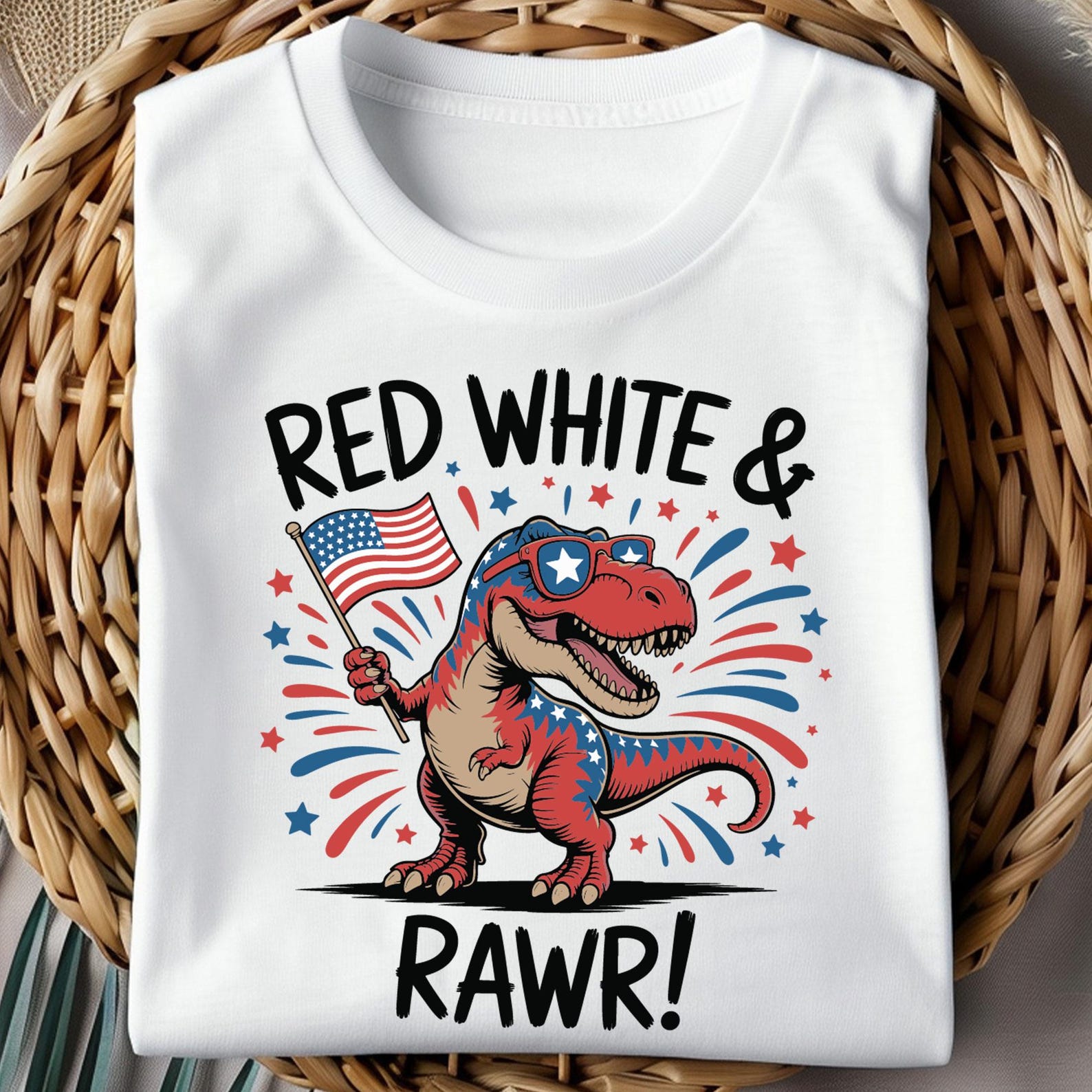 Red White and Rawr Svg, Happy 4th of July Svg, T-rex Png, Toddler ...