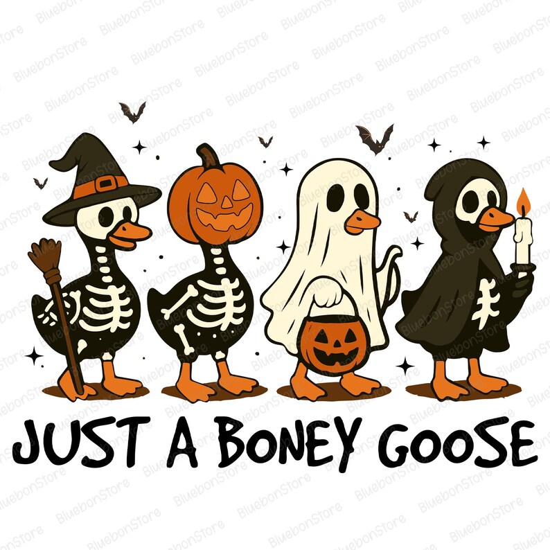 Halloween Goose Svg, Just A Boney Goose Skeleton Costume Svg, Trick or ...