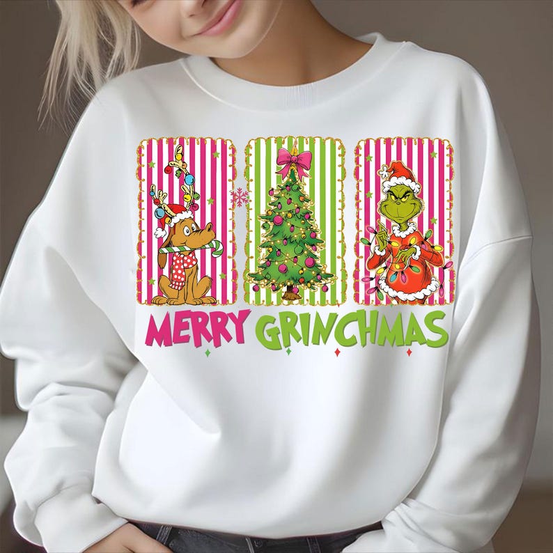 Retro Grinchmas PNG Bundle, Merry Grinchmas Bundle, Christmas ...