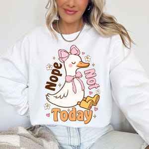 Nope Not Today Goose Svg, Trendy Goose Svg, Vintage Goose Sublimation ...