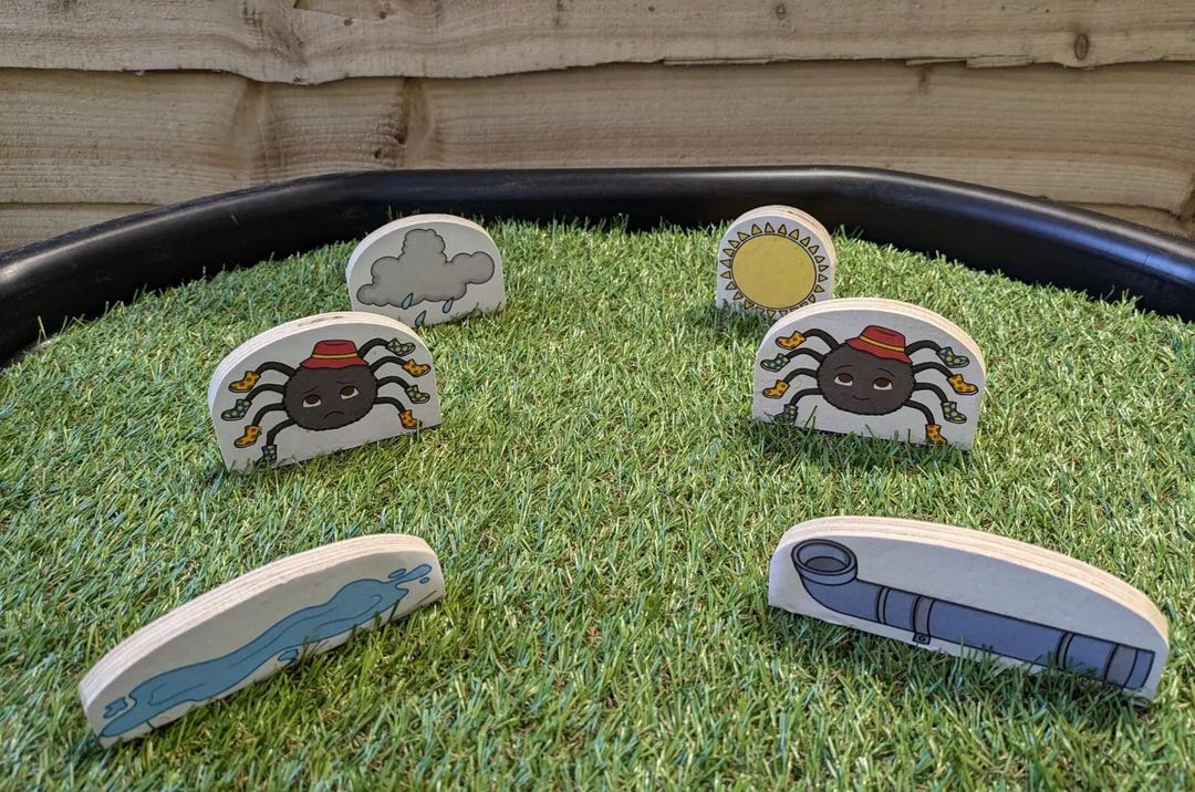 Small World/tuff Tray Incy Wincy Spider Ad Song Card - Etsy UK