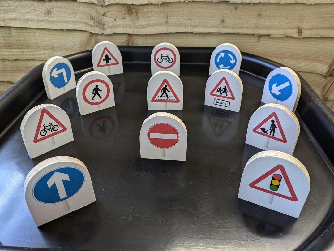 Small World/tuff Tray Road Signs - Etsy