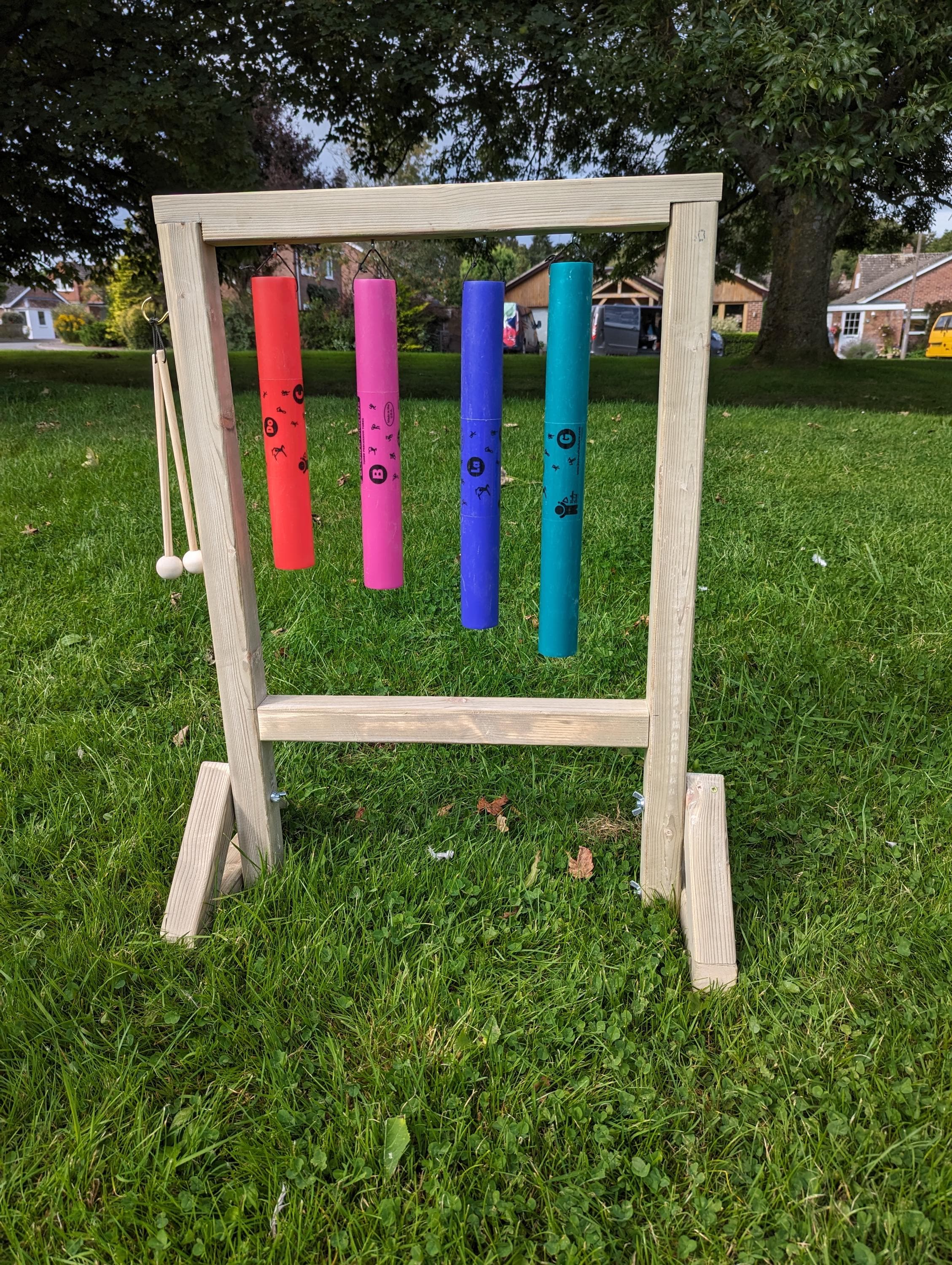 Wooden Boom Whacker Frame - Early Years, Sensory, Childminders ...