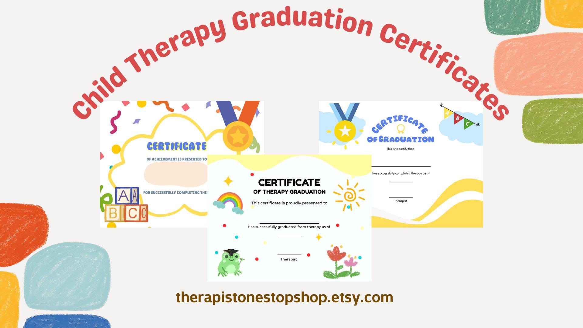Child Therapy Graduation Certificates - Etsy